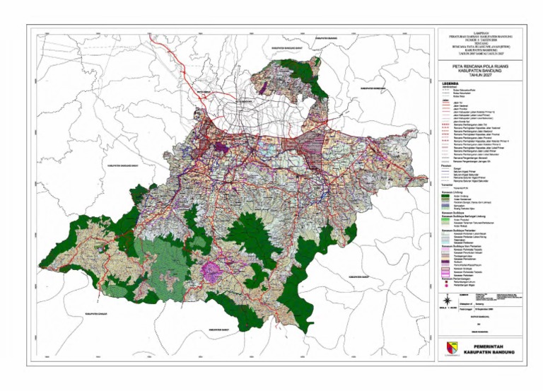 Peta Pola Kab. Bandung | PDF