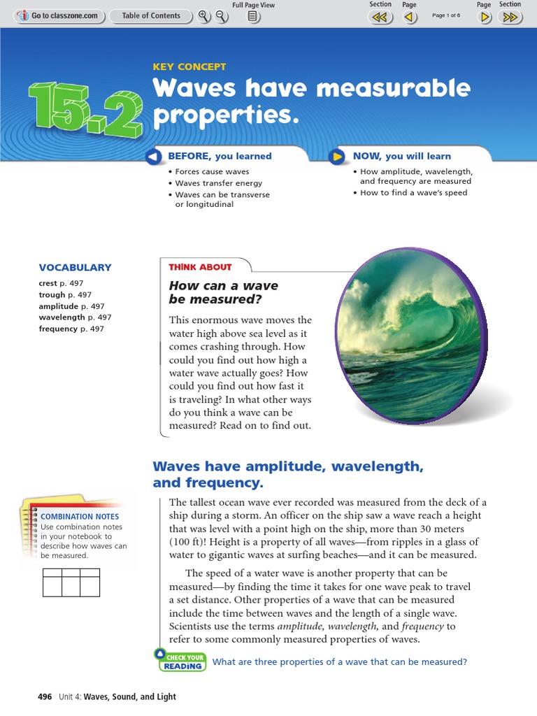 Measuring the Properties of Waves: Amplitude, Wavelength, and Frequency ...