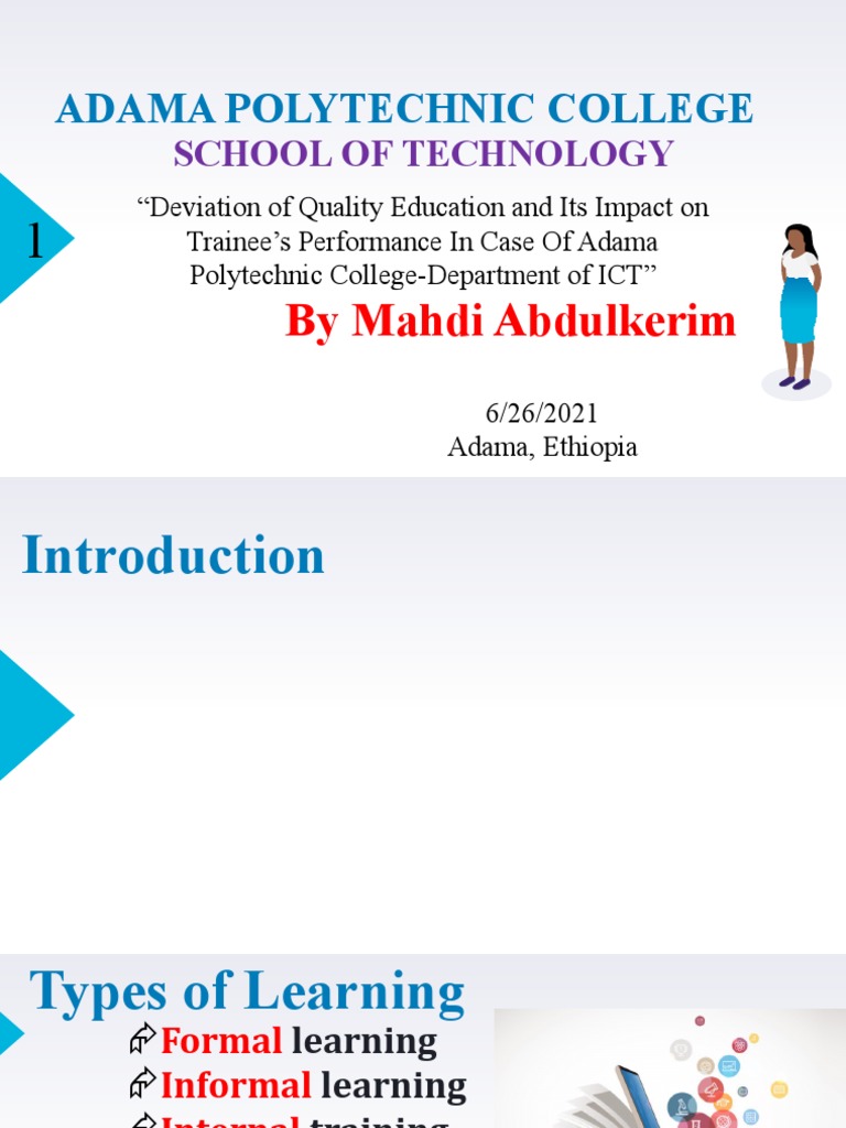 Adama Polytechnic College: School of Technology | PDF | Performance ...