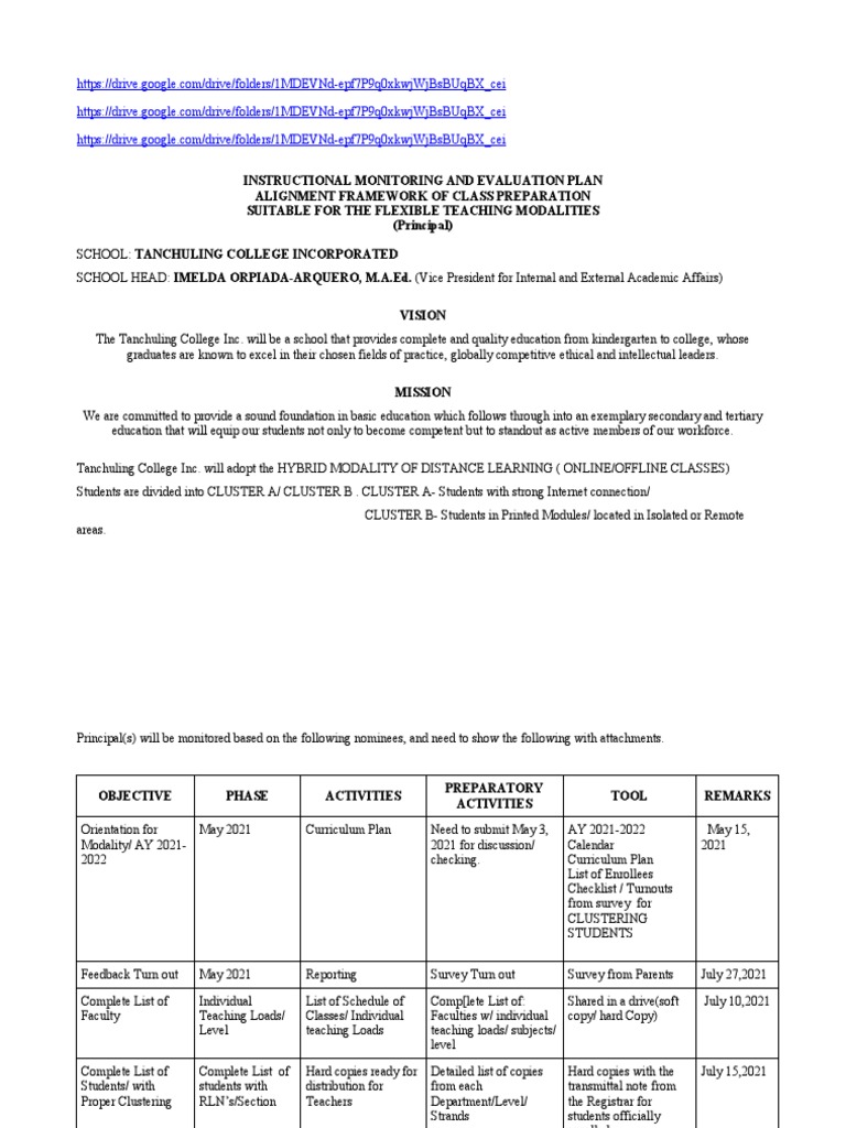 Hybrid Learning Plan for Teachers | PDF | Schools | Teachers
