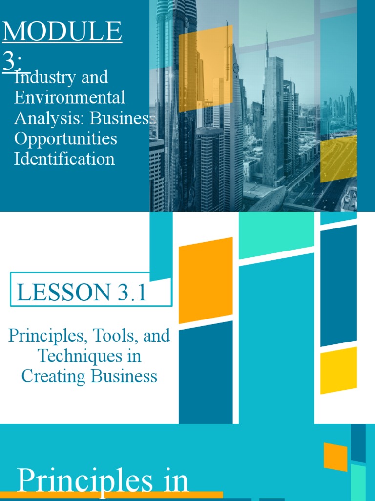 Lesson 3.1 Principles, Tools, and Techniques | PDF | Competition ...