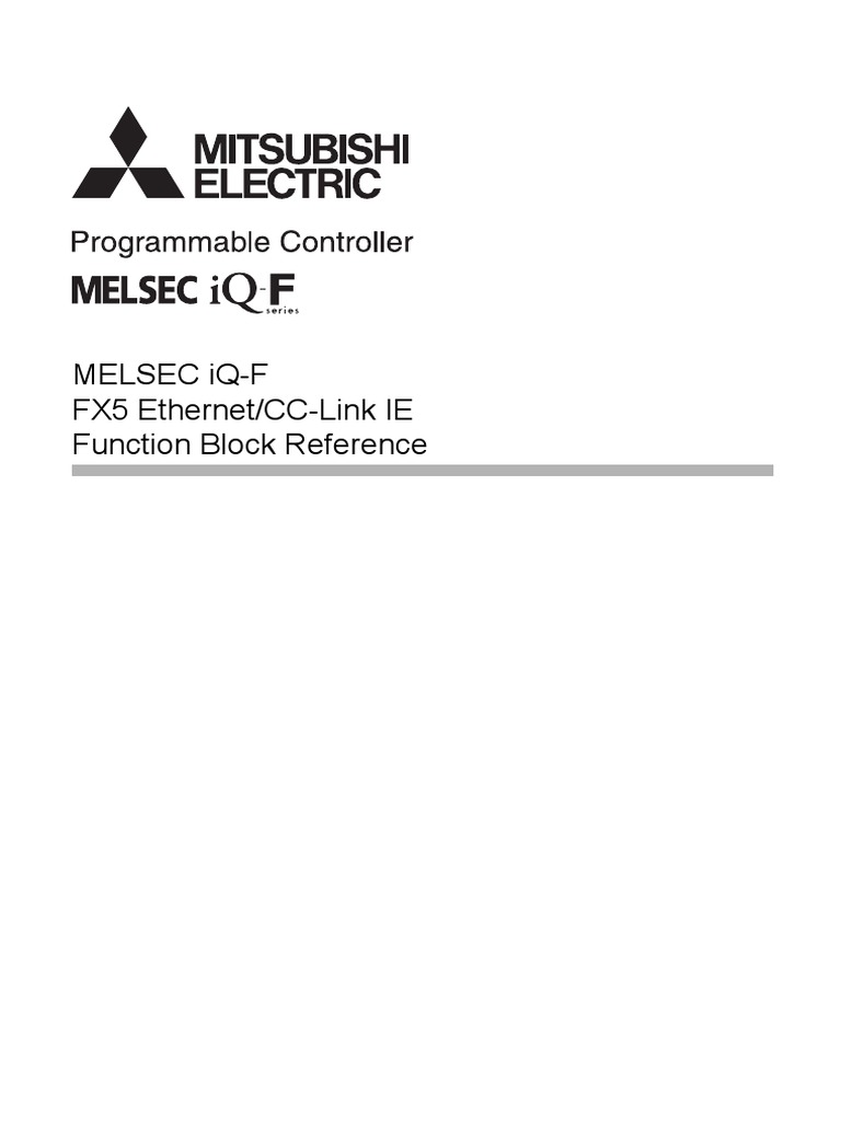 FX5 - Function Block Reference Manual (Ethernet, CC-Link IE ...