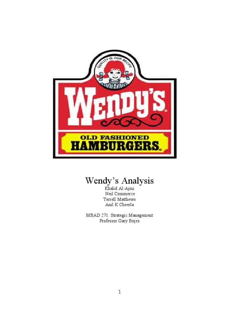 Wendysanalysis | PDF | Strategic Management | Retail