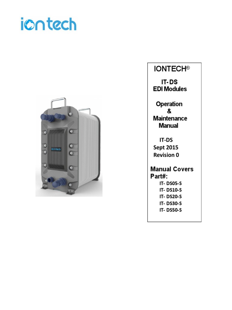 Iontech: It-Ds EDI Modules Operation & Maintenance Manual It-Ds Sept 2015 Revision 0 Manual ...