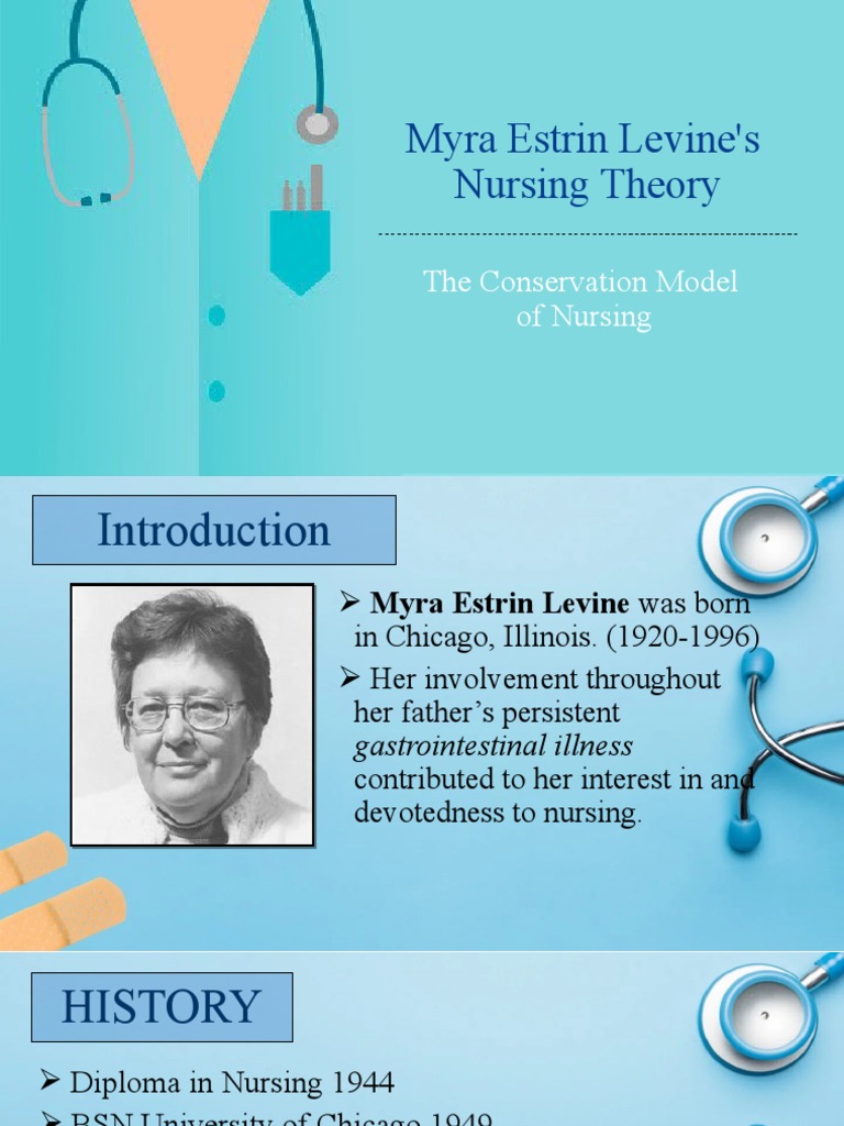 Myra Estrin Levine's Conservation Model of Nursing: Promoting Wholeness ...