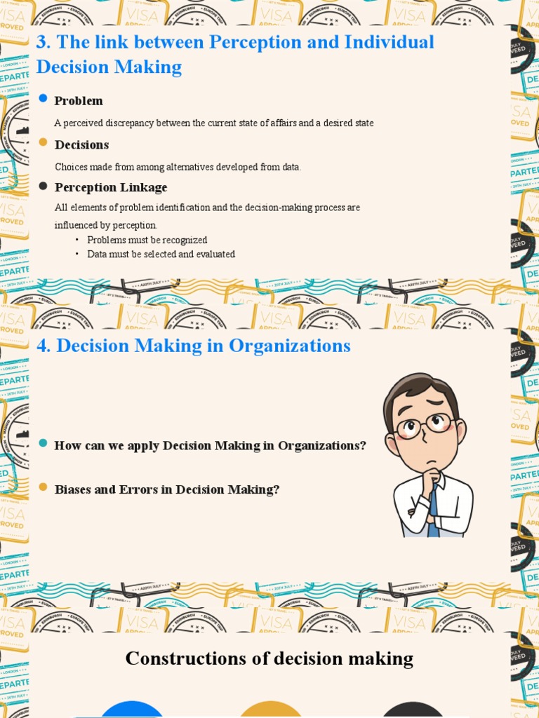 The Link Between Perception and Individual Decision Making | PDF ...
