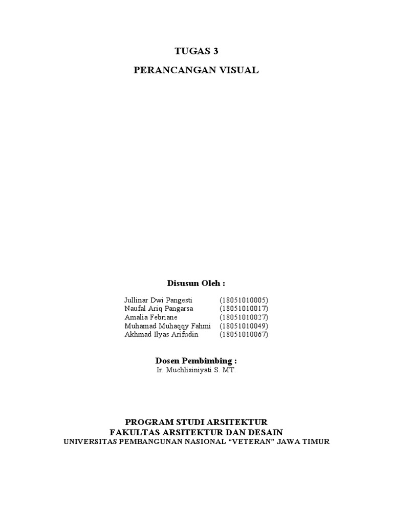 Perancangan Visual-Kelompok 1 | PDF