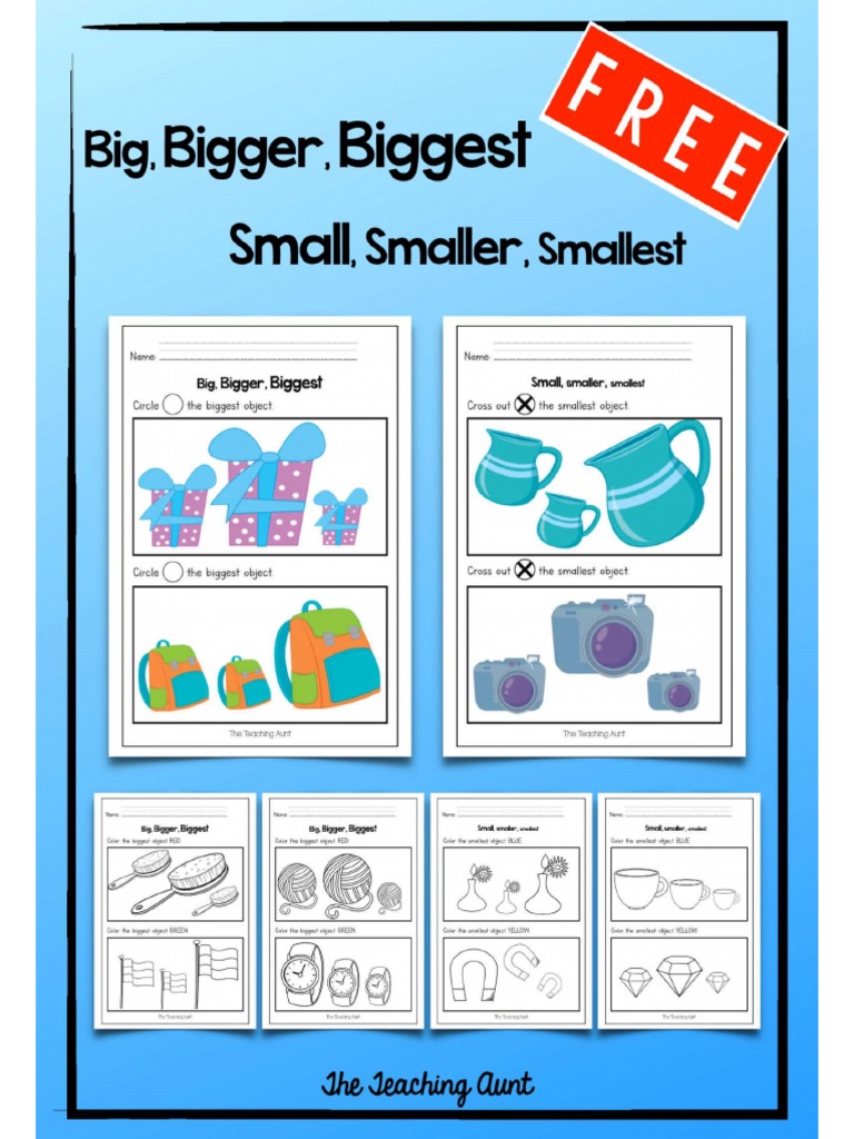 Big Bigger Biggest Small Smaller Smallest | PDF