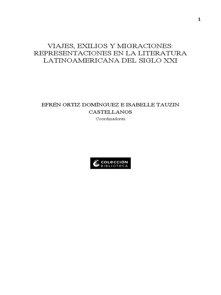 Mezcla de Géneros en Tela de Sevoya de Myriam Moscona | PDF | Migración ...