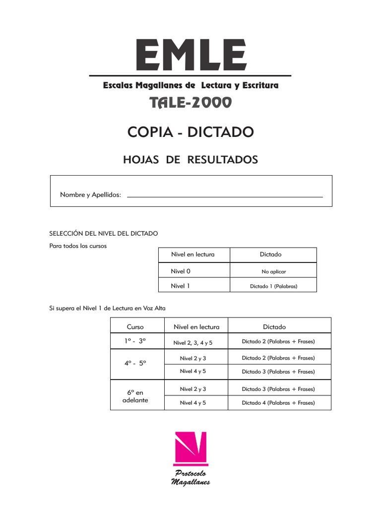 Emle Dictado | PDF