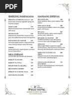 Shercon Resort Venue and Rates Guide | PDF | Meal | Lunch