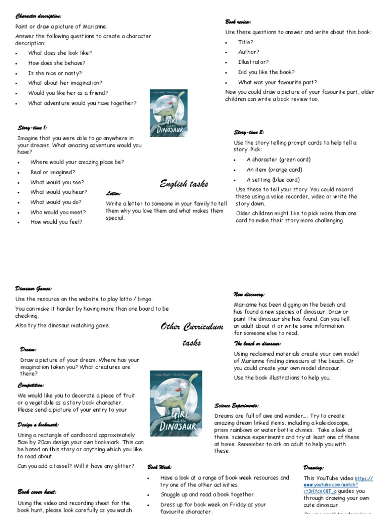 The Girl and The Dinosaur v2 | PDF