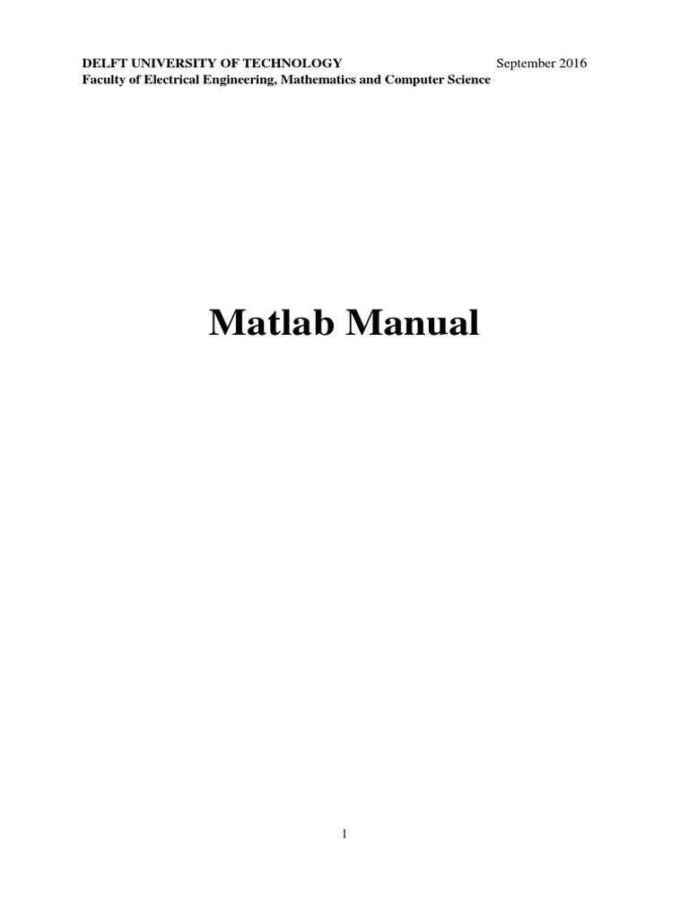 Matlab Manual | PDF | Matrix (Mathematics) | Matlab Matlab Manual | PDF | Matrix (Mathematics) | Matlab