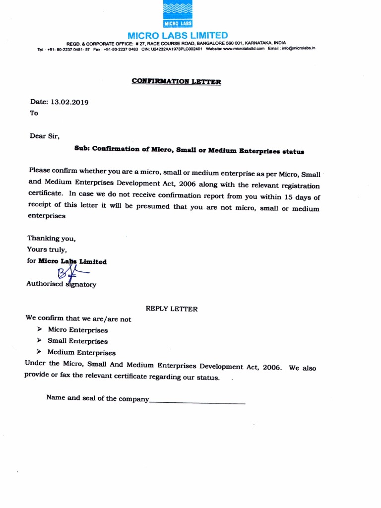 Msme Declaration Pdf