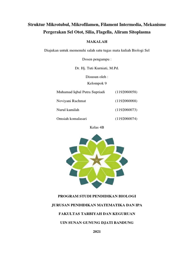 Struktur dan Mekanisme Mikrotubulus | PDF