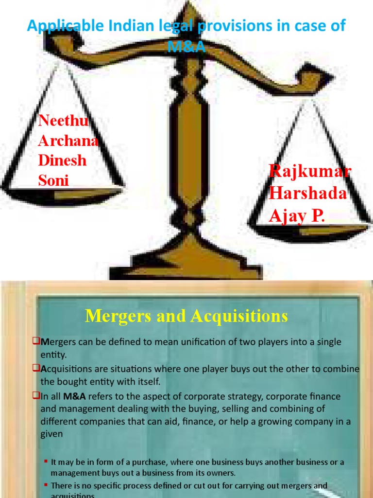 Regulations Rules M & A | PDF | Takeover | Mergers And Acquisitions