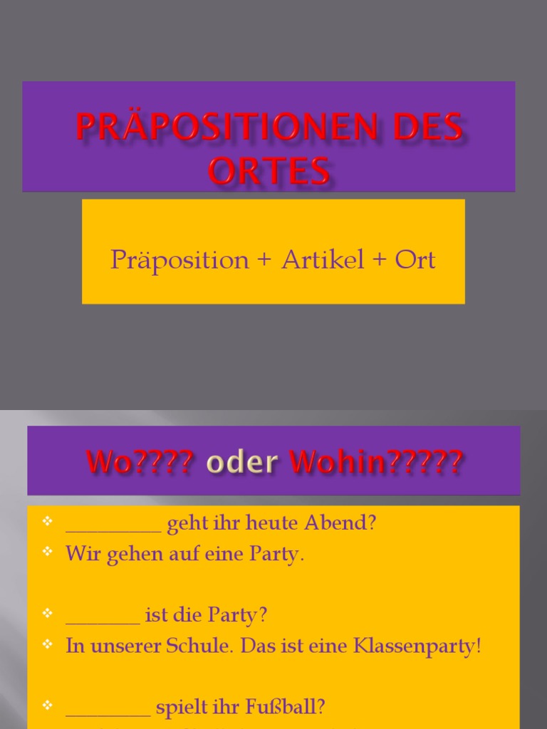 German Prepositions | PDF