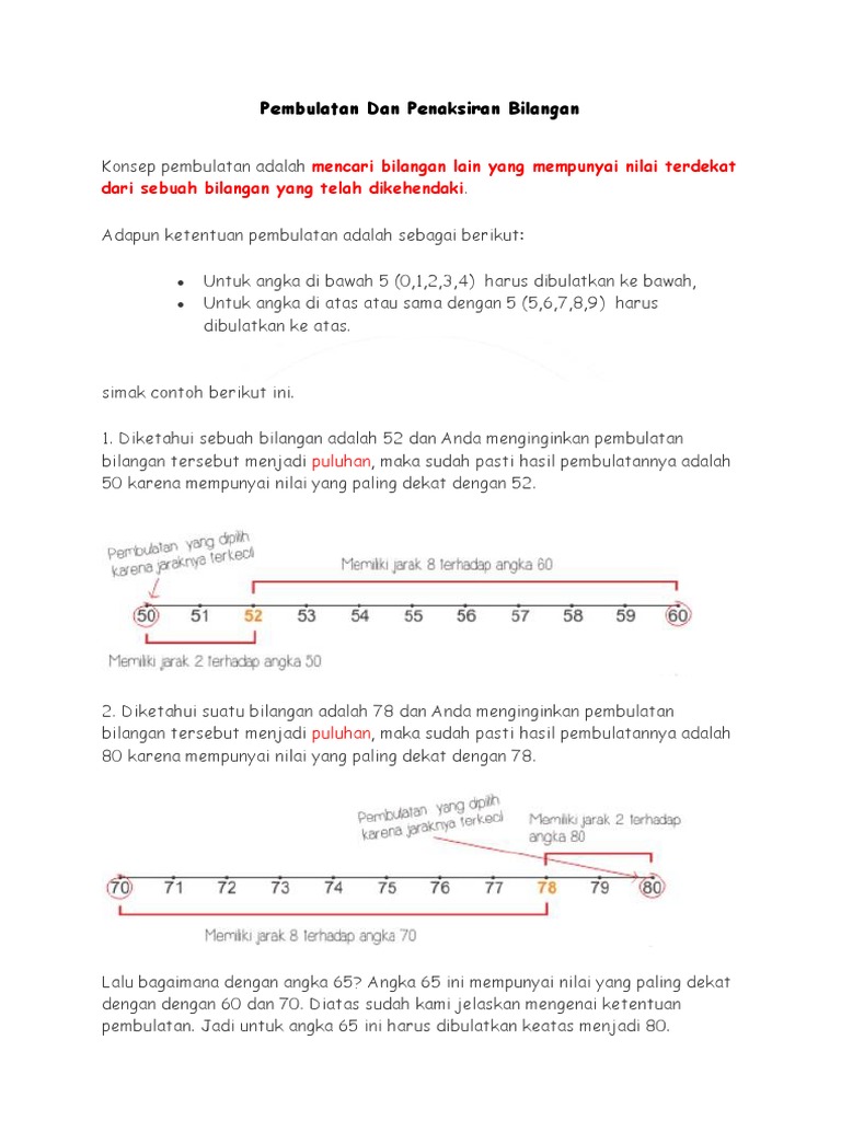 Pembulatan Dan Penaksiran Bilangan | PDF