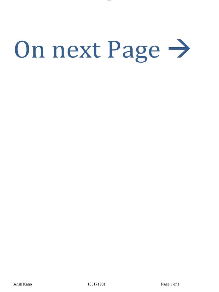 On Next Page : Ansh Kalra 103171831 Page 1 of 1 | PDF | Control Flow ...