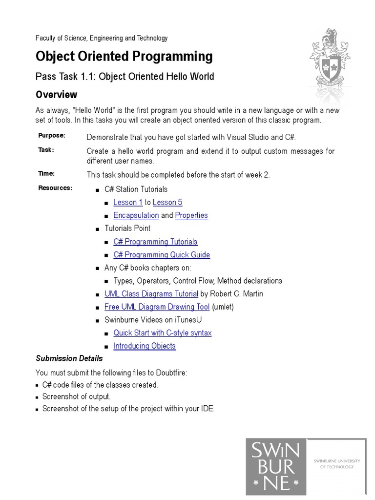 Object Oriented Programming Pdf Class Computer Programming C