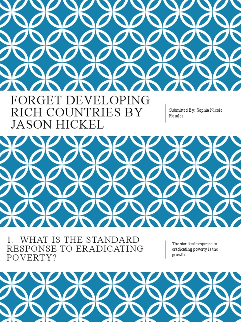 Forget Developing Rich Countries by Jason Hickel | PDF