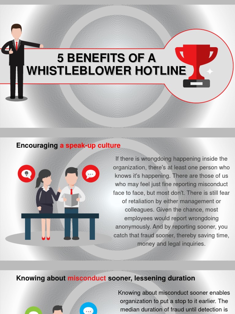 Whistleblower Hotline Benefits | PDF | Whistleblower