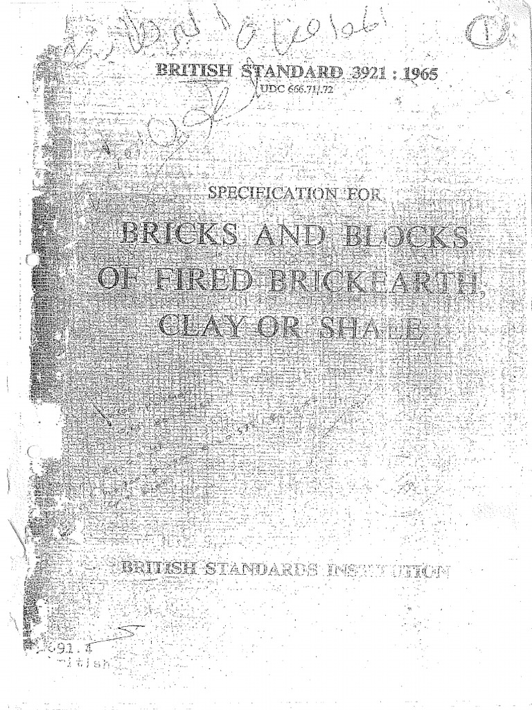 BS 3921 - 1965 | PDF
