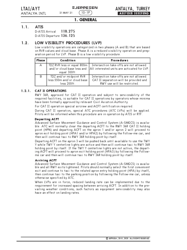 LTAI | PDF | Air Traffic Control | Instrument Flight Rules