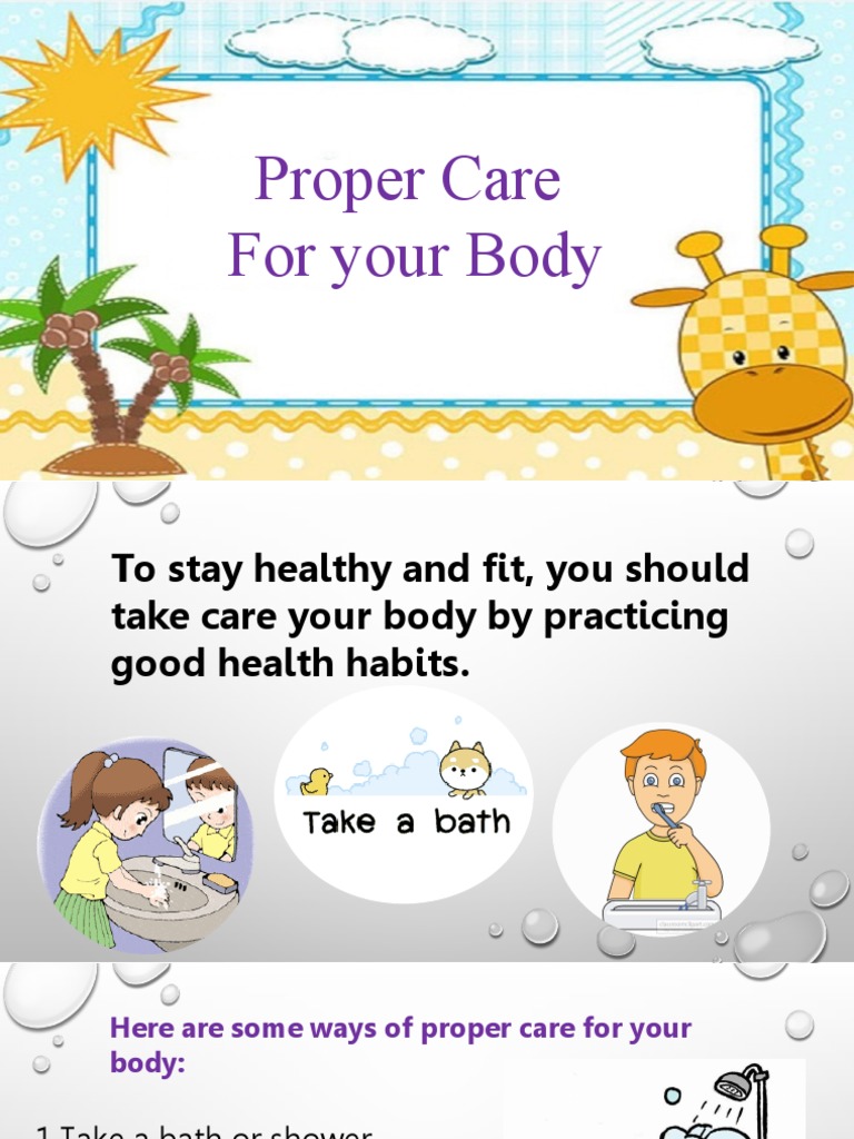 Proper Body Care for Kids | PDF | Wellness