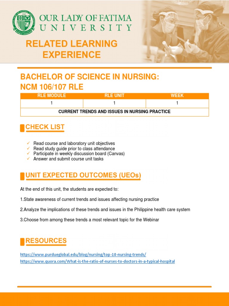 NCM 107 RLE Seminar CU1 | Download Free PDF | Nursing | Patient