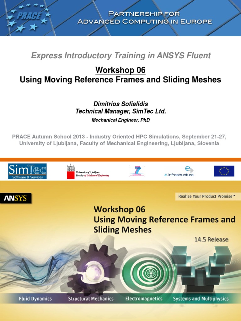 Fluent-Intro 14.5 WS06 Sliding Mesh | PDF | Rotation Around A Fixed ...