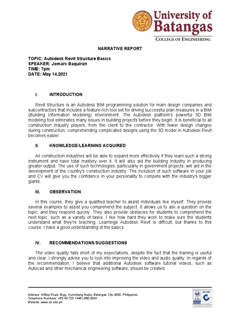 Autodesk Revit Structure Basics | PDF