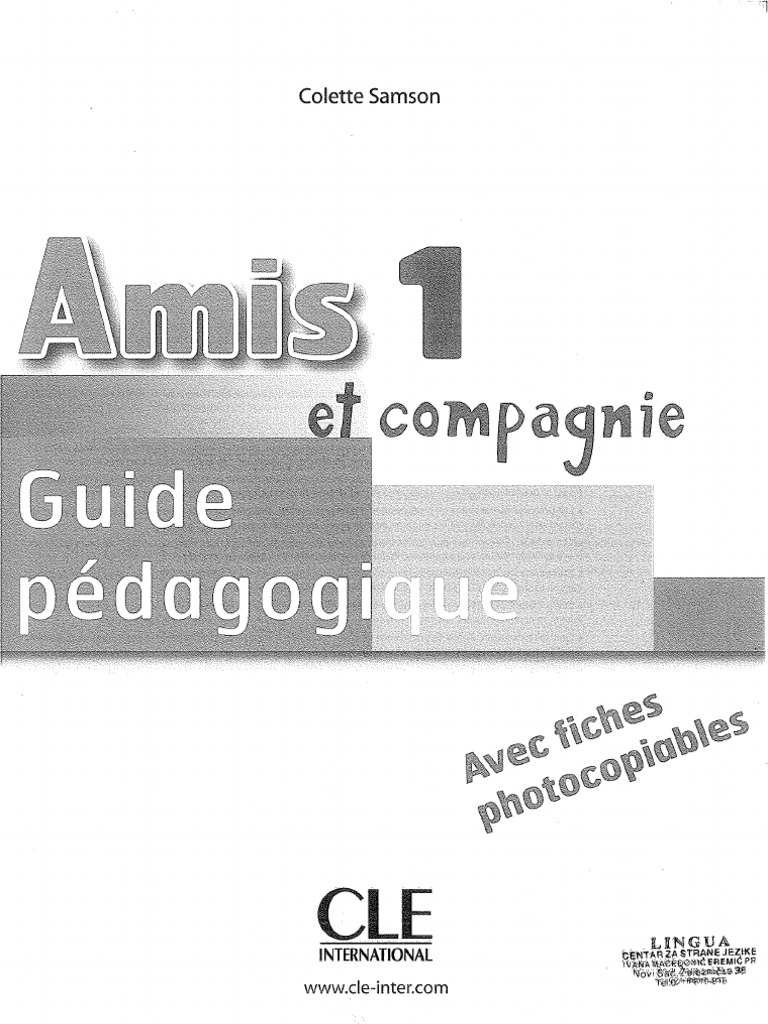 Amis 1 Guide Pedagogique | PDF