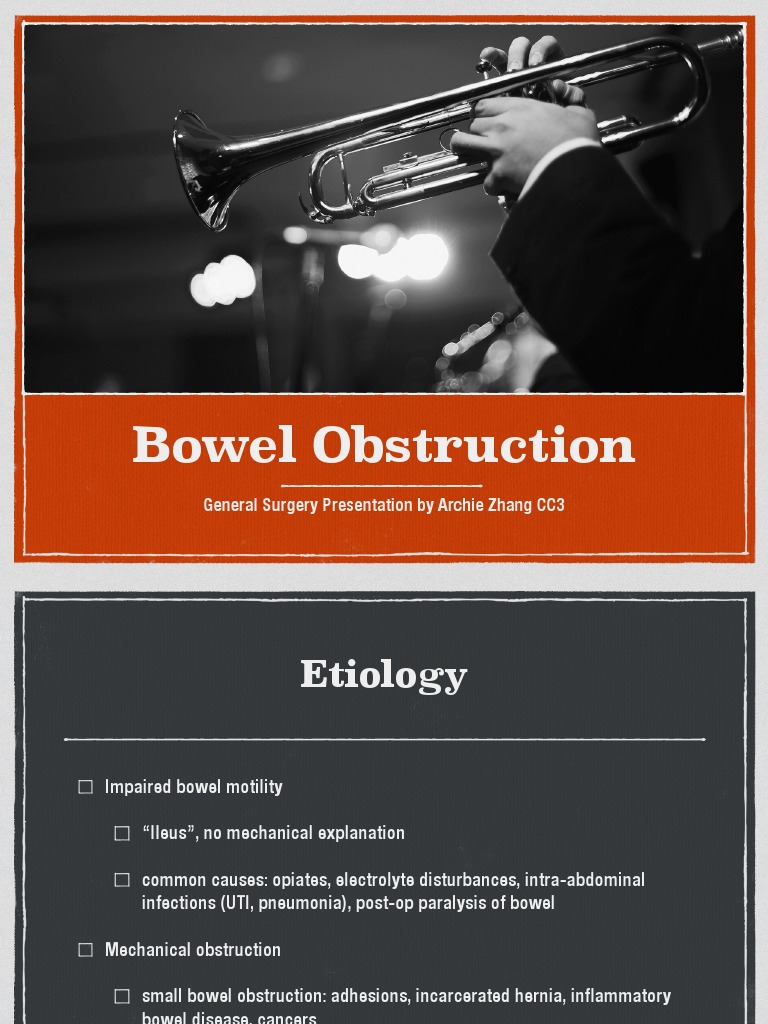 Bowel Obstructions | PDF | Digestive Diseases | Medicine