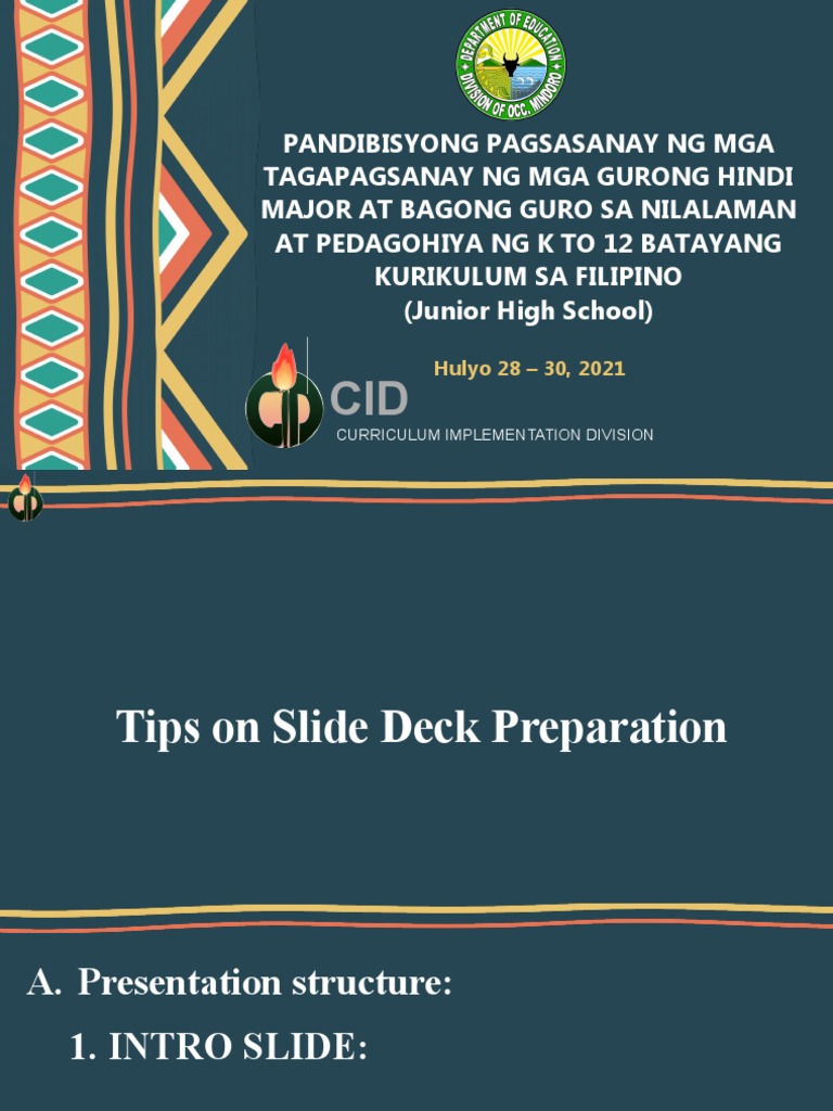 Tips On Slide Deck Preparation | PDF | Microsoft Power Point | Human ...