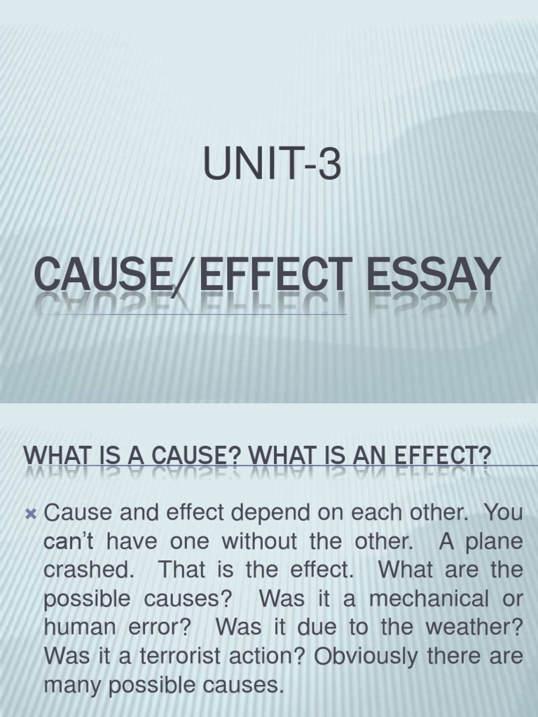 UNIT-3: Cause/Effect Essay | PDF | Essays | Divorce
