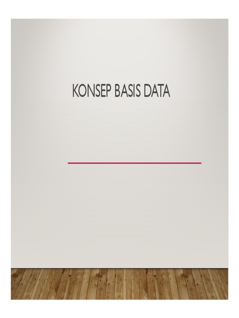 1 Konsep Basis Data | PDF