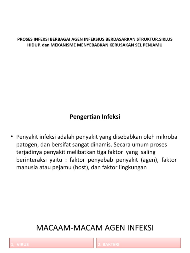 Proses Infeksi Berbagai Agen Infeksius | PDF | Kesehatan Holistik