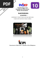 Bartending NC II: Quarter 3 - Module 1/week 1-2: Operating The Bar | PDF | Drink | Alcoholic Drinks