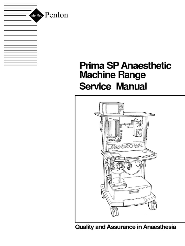Penlon SP Service Manual | PDF | Nitrous Oxide | Valve
