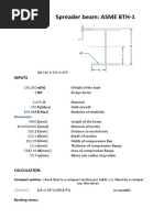 Spread Beam Calculation-070406 | PDF | Beam (Structure) | Bending