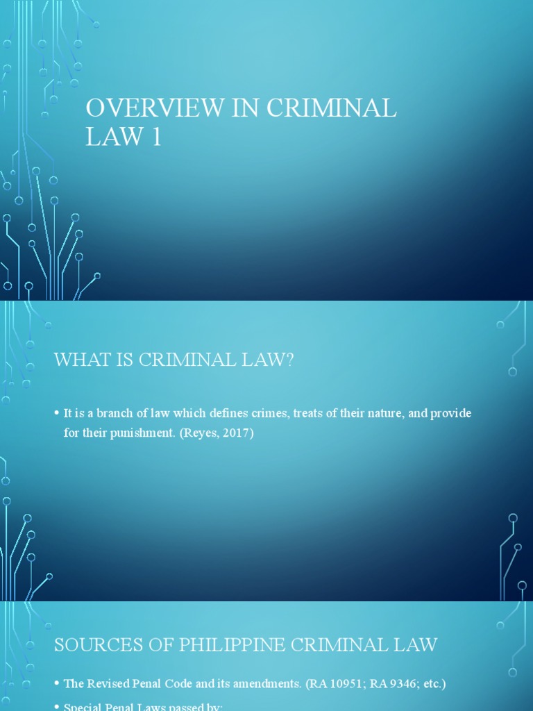 Criminal Law Overview | Download Free PDF | Criminal Law | Crimes