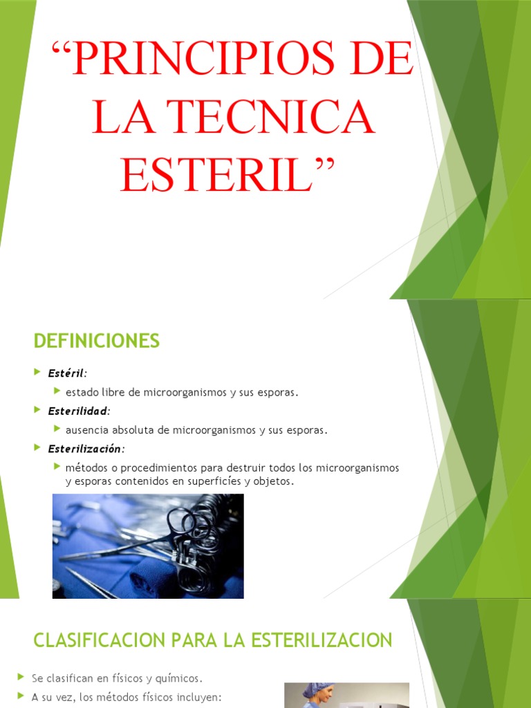 Tecnica Esteril | PDF | Esterilización (Microbiología) | Química