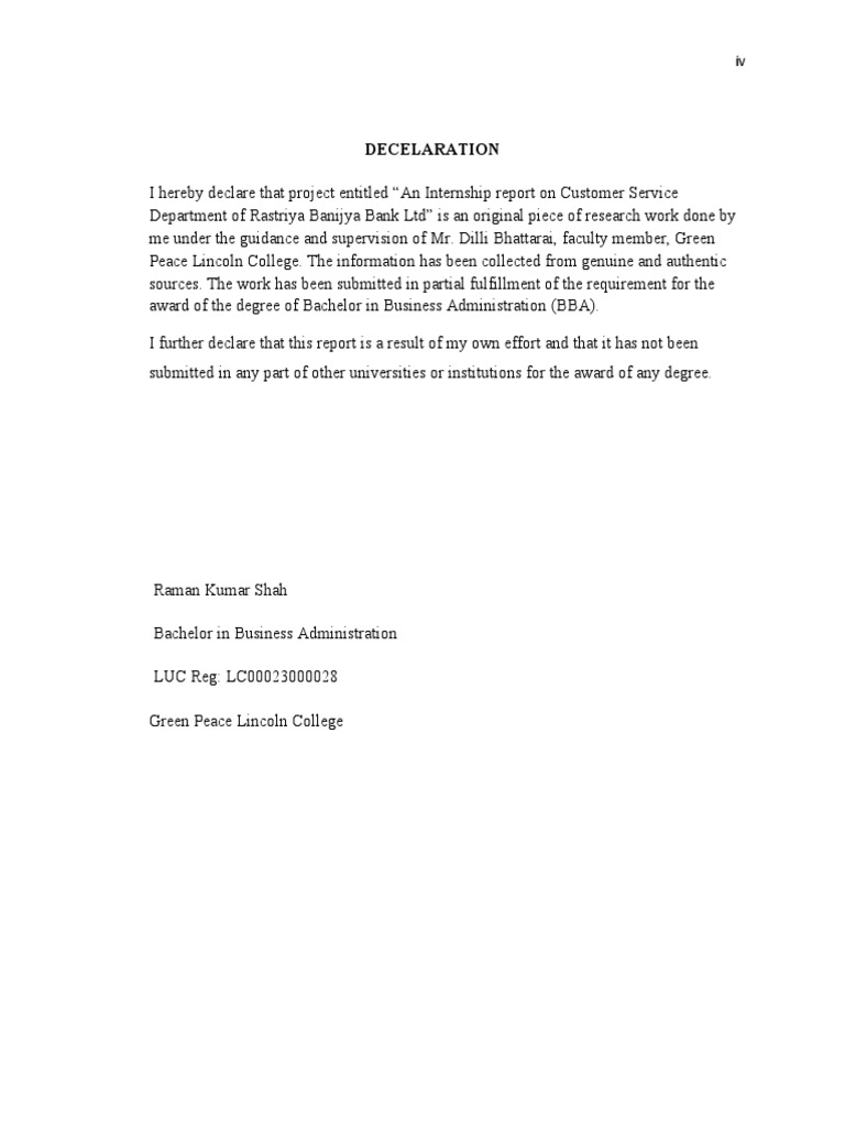 Internship Report: Rastriya Banijya Bank | PDF | Banks | Automated ...