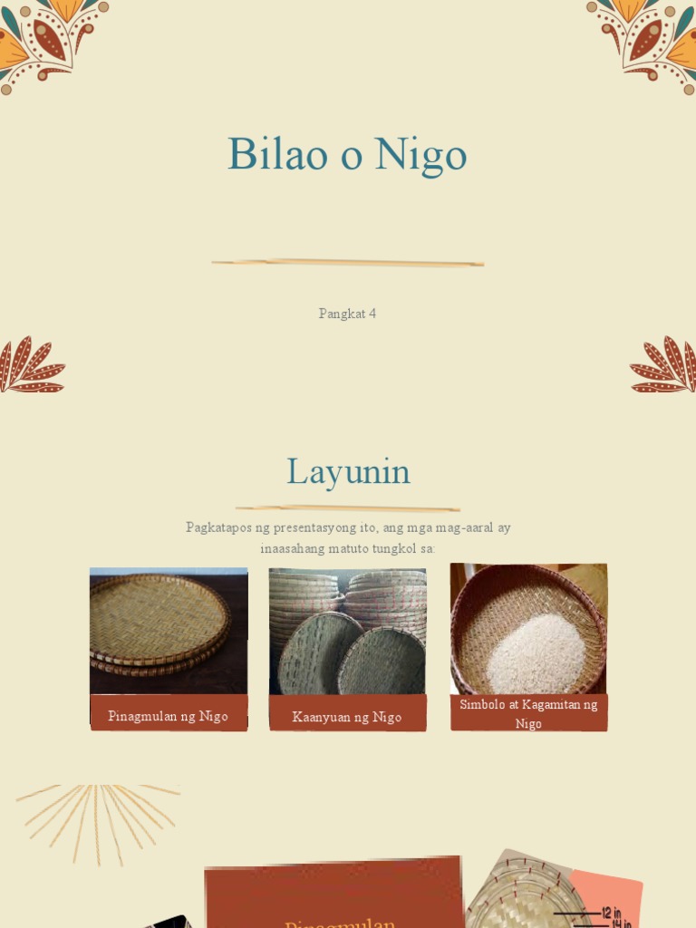 Bilao o Nigo 1 | PDF