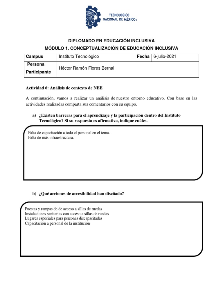 Flores Hector M1 ACT06 | PDF