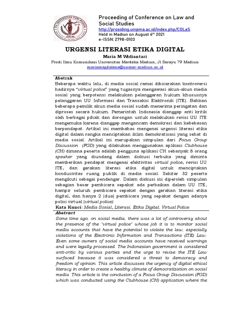 Jurnal Virtual Police 2 | PDF
