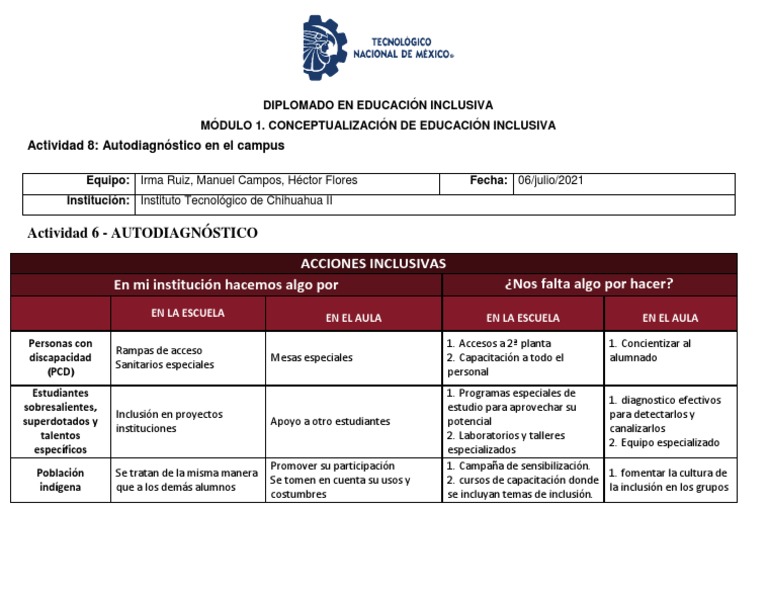 Flores Hector M1 ACT08 | PDF