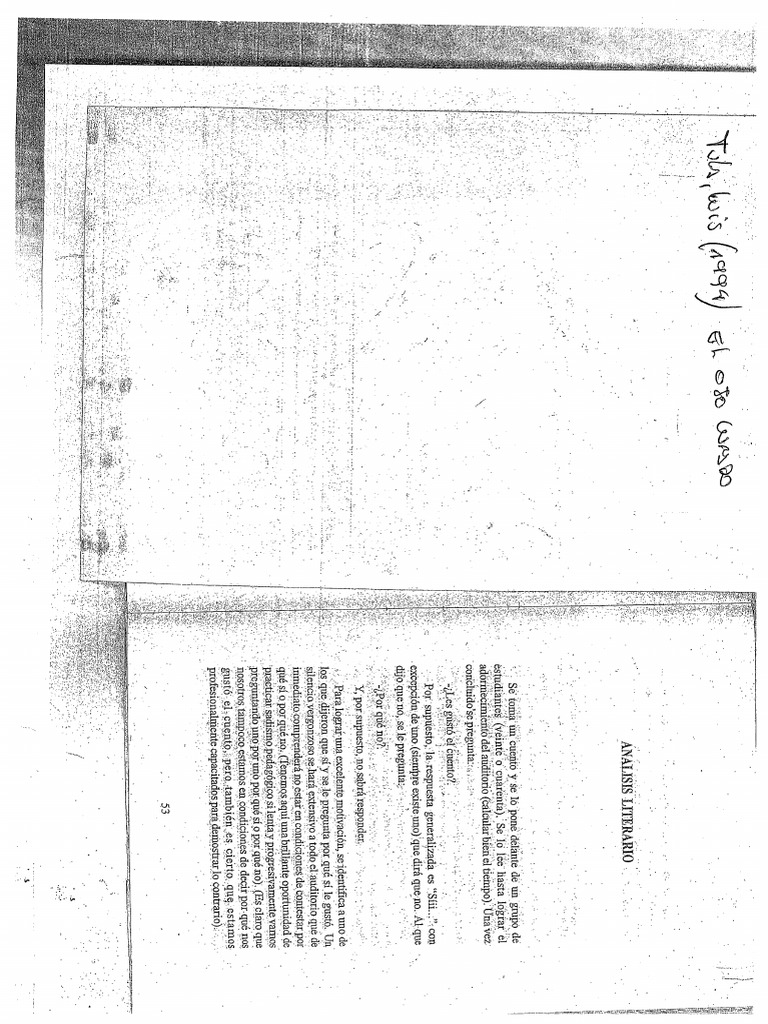 Tula, Luis Análisis Literario | PDF