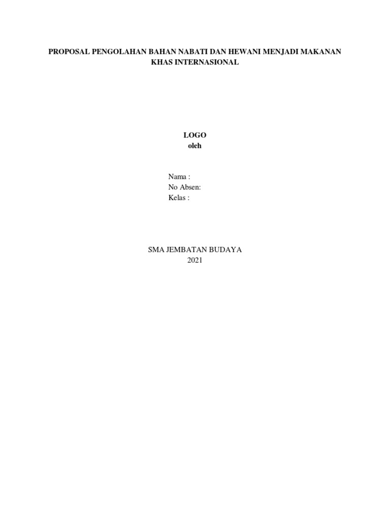 Contoh Proposal | PDF